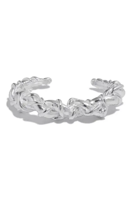Completedworks Molten Cuff Bracelet - Silver Plated