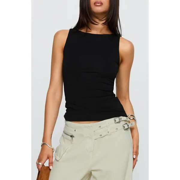 Princess Polly Jersey Boatneck Tank