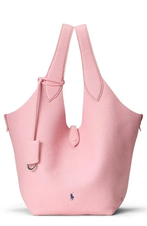 Polo Ralph Lauren Leather Tote - Cotton Candy