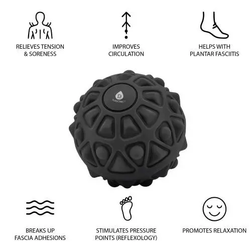PURSONIC Vibrating Massage Balldeep Tissue Relief At Your Fingertips