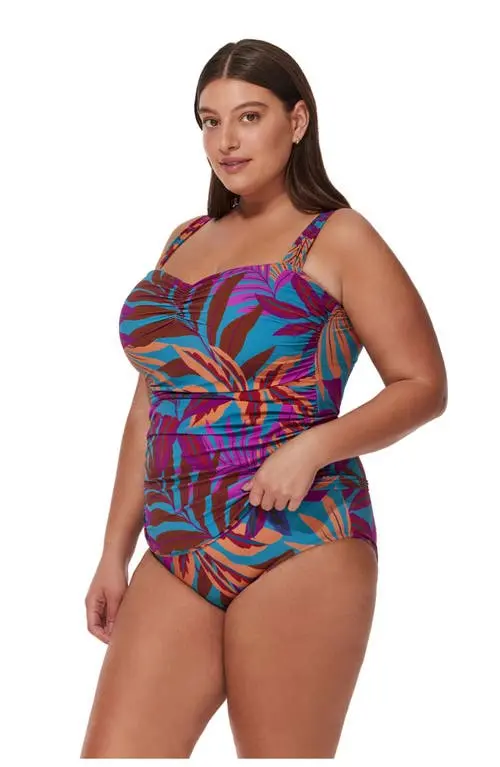 GOTTEX Plantopia Tankini Top - Multi-teal