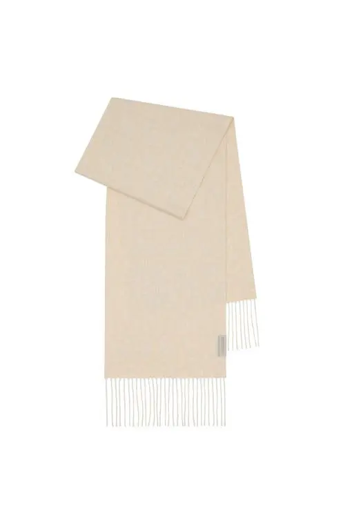 Burberry B Charm Cashmere Scarf - Chalk White