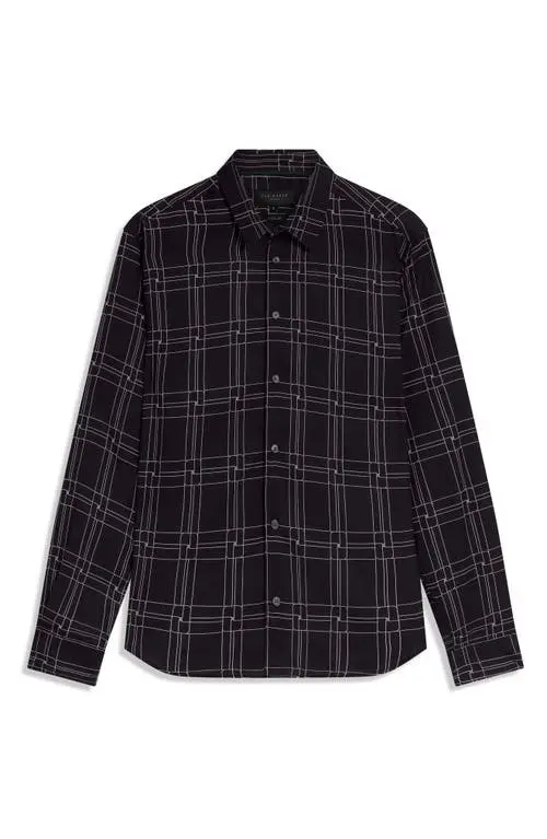 Ted Baker London Lirra Regular Fit Geometric Print Button-up Shirt