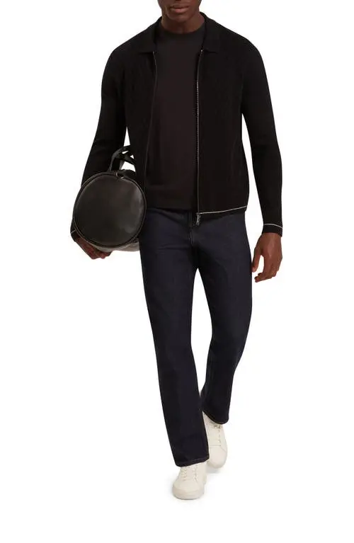 Ted Baker London Lysand Cotton & Wool Zip-up Jacket