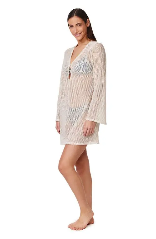 GOTTEX Plantopia Crochet Mini Dress Cover-up