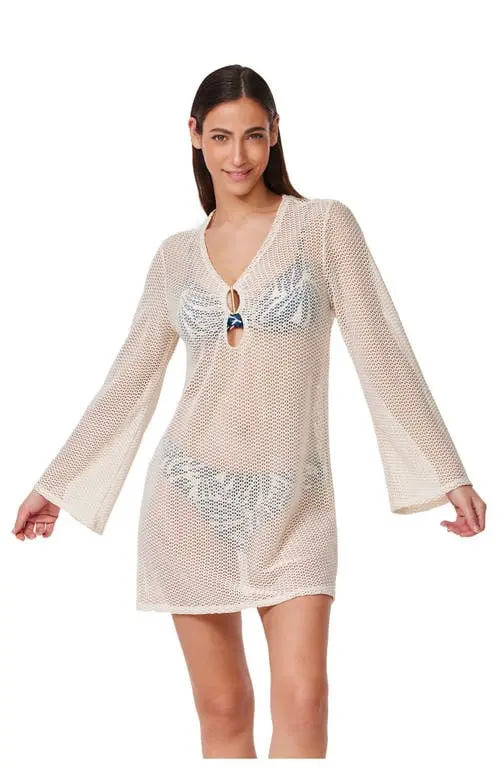 GOTTEX Plantopia Crochet Mini Dress Cover-up