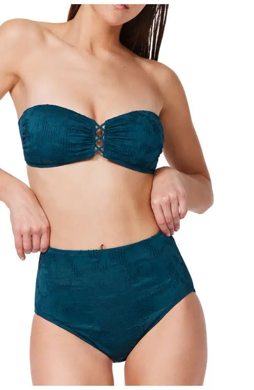 GOTTEX Jolene Textured Bandeau Bikini Top