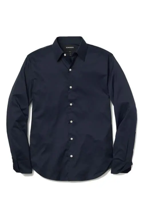 Bonobos Tech Slim Fit Solid Navy Performance Button-down Shirt