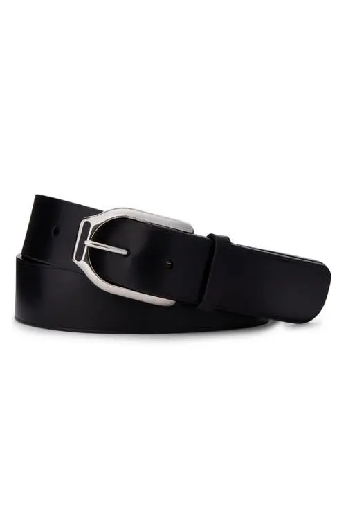 Ralph Lauren Vachetta Leather Belt - Black