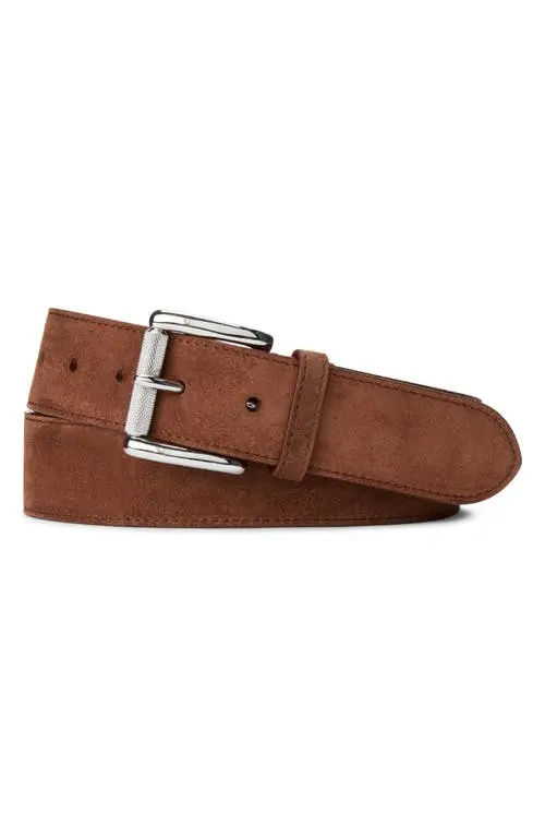 Ralph Lauren Suede Belt - Chestnut