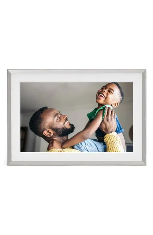 AURA FRAMES Carver 10-inch Digital Photo Frame - Matted Clay