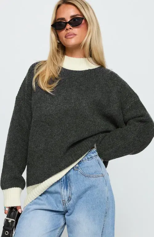 Princess Polly Color Blocked Pullover Sweater