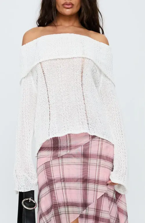 Princess Polly Off-the-shoulder Sweater