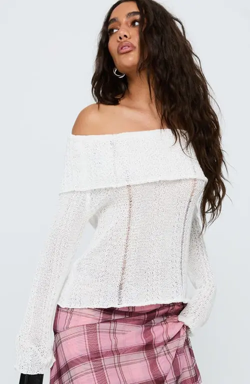 Princess Polly Off-the-shoulder Sweater