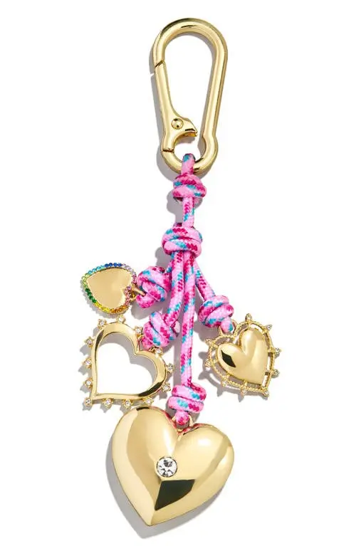Baublebar Cluster Heart Cord Key Ring Bag Charm