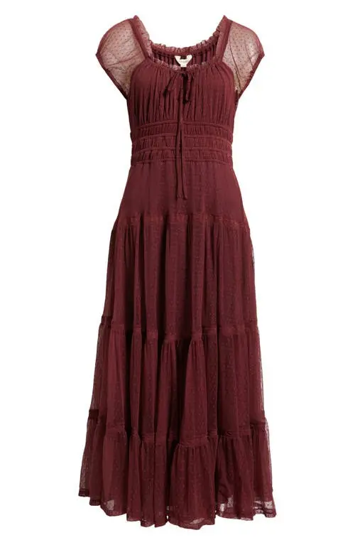Lucky Brand Tulle Maxi Dress
