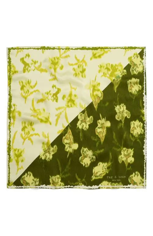 Rag & Bone Kit Silk Bandana Scarf - Lime
