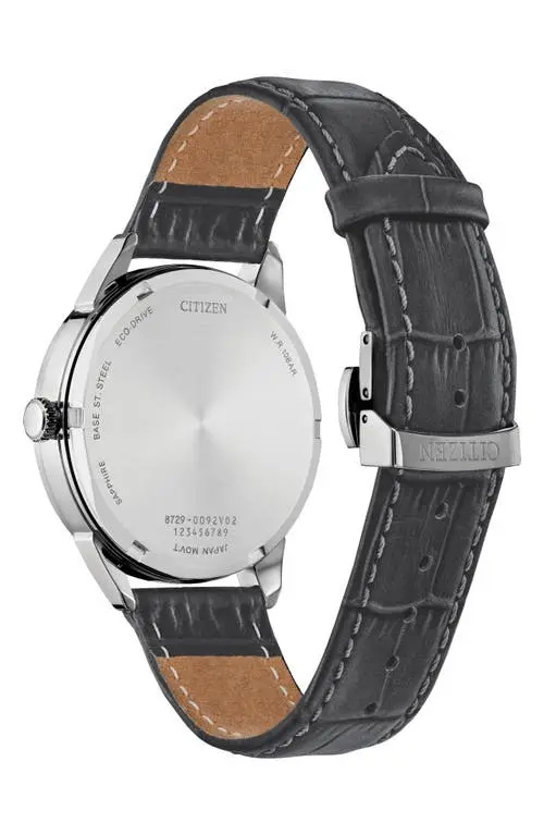 Citizen Eco-drive Leather Strap Watch