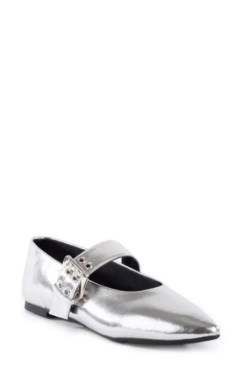 Bc Footwear Spinning Around Mary Jane Flat - Silver