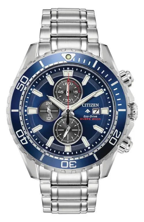 Citizen Promaster Dive Eco-drive Bracelet Watch - Blue/silverone