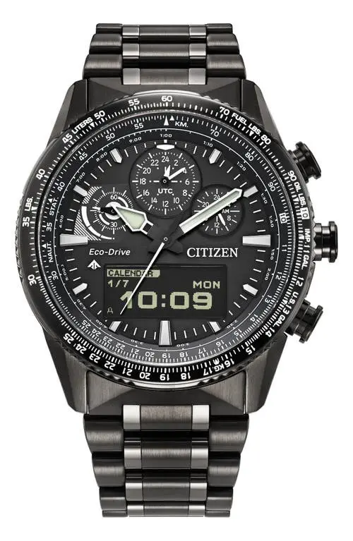 Citizen Promaster Skyhawk Eco-drive Chronograph Bracelet Watch - Gray