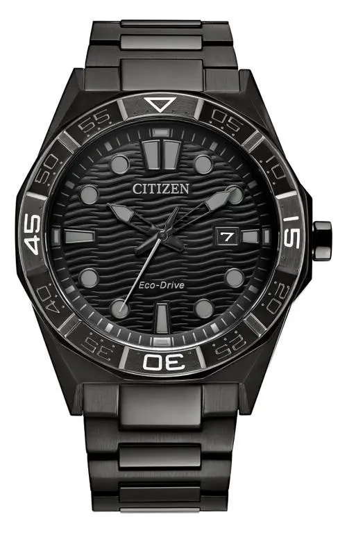 Citizen Brycen Eco-drive Bracelet Watch - Black
