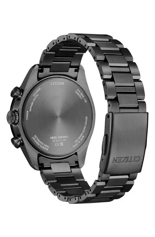 Citizen Attesa Atomic Timekeeping Chronograph Super Titanium™ Bracelet Watch