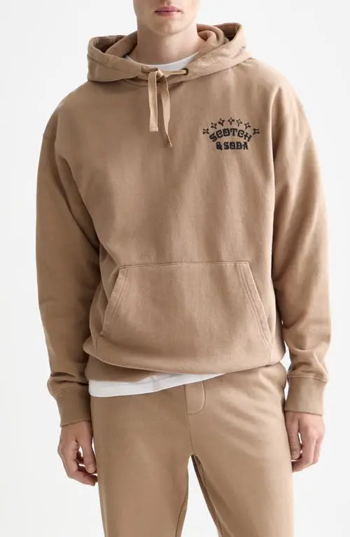 Scotch & Soda Relaxed Fit Logo Fleece Hoodie