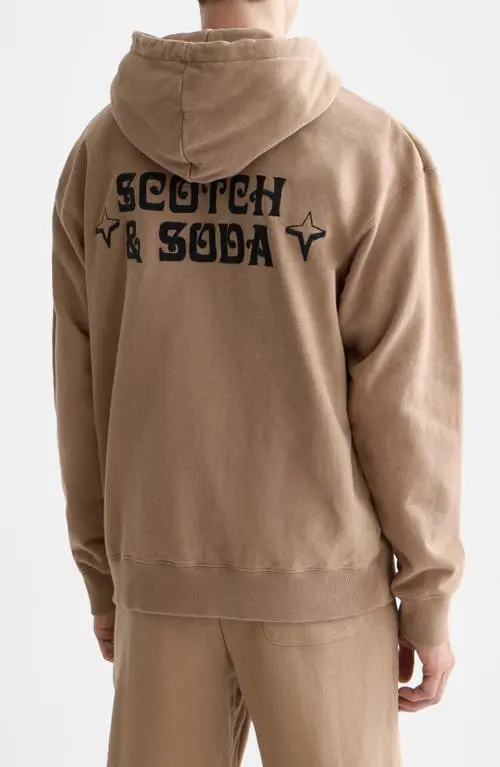 Scotch & Soda Relaxed Fit Logo Fleece Hoodie