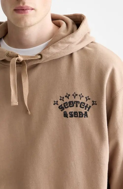 Scotch & Soda Relaxed Fit Logo Fleece Hoodie