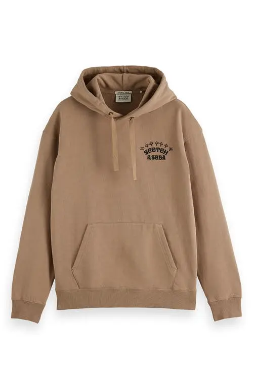 Scotch & Soda Relaxed Fit Logo Fleece Hoodie