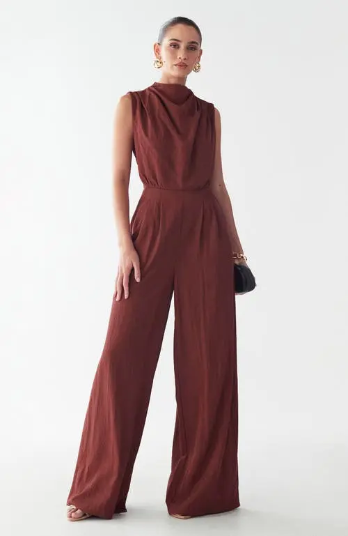 BWLDR Annie Jumpsuit - Burgundy