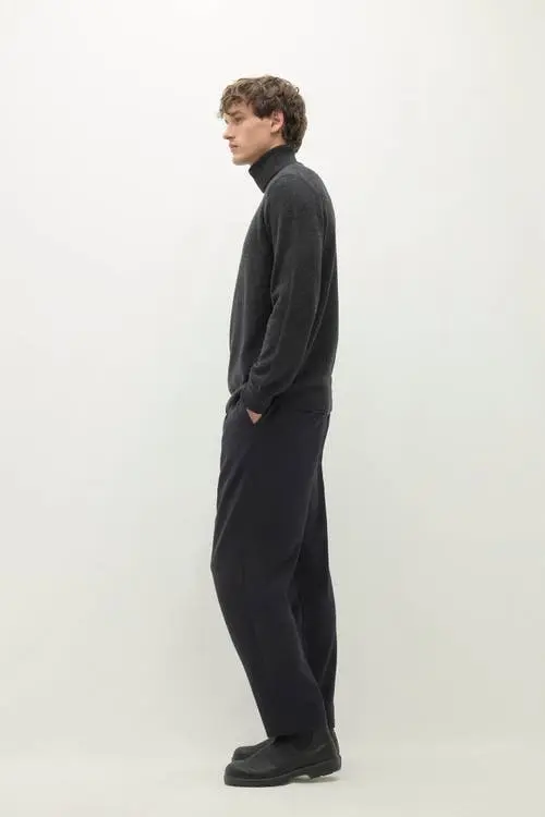 Naked Cashmere Nicholo Cashmere Turtleneck - Charcoal