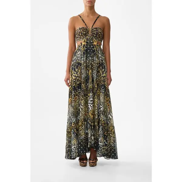 Camilla Gathered Cut Out Dress