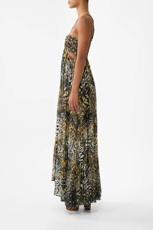 Camilla Gathered Cut Out Dress