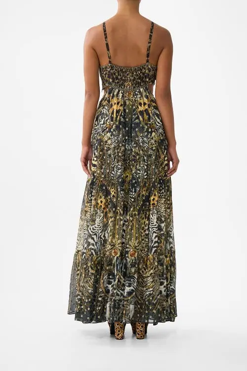 Camilla Gathered Cut Out Dress