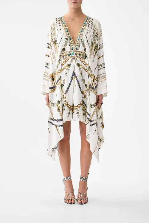 Camilla Short Kaftan With Waist Tab