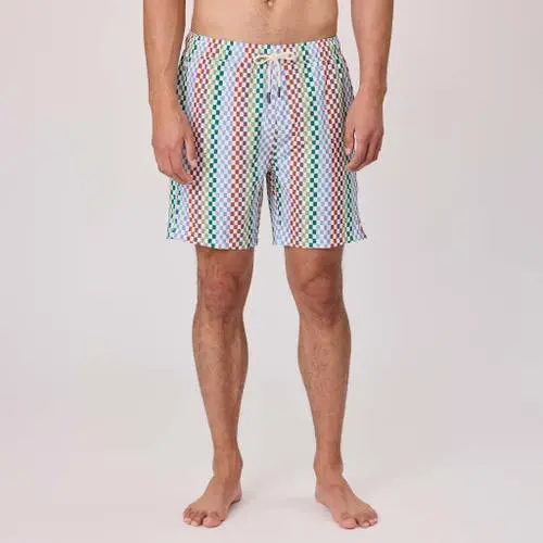 SNAPPER ROCK 4 Way Stretch Swim Short - Block Party