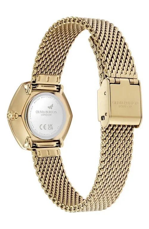 OLIVIA BURTON Charing Mesh Strap Watch - Black