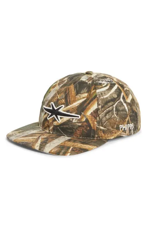 PHIPPS Star Logo Embroidered Baseball Cap - Realtree Camo