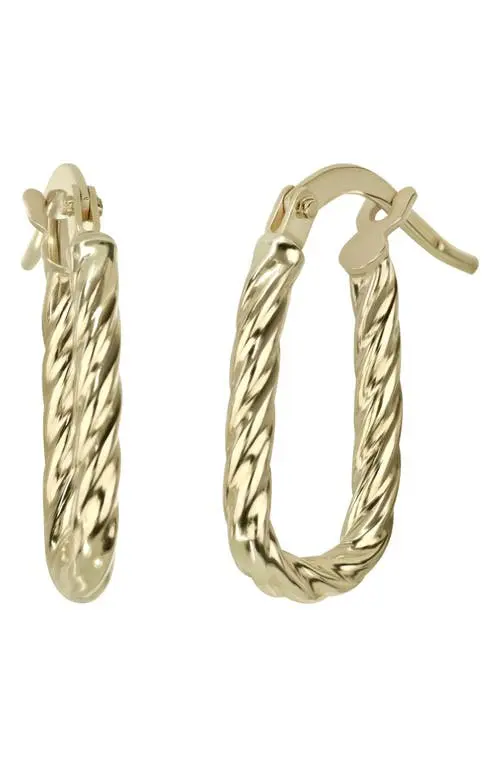 Bony Levy 14k Gold Twisted Hoop Earrings - 14k Yellow Gold