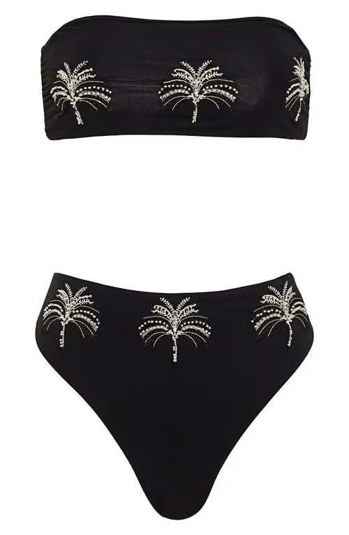 MAAJI Midnight Palm Bryn Reversible Bikini Top