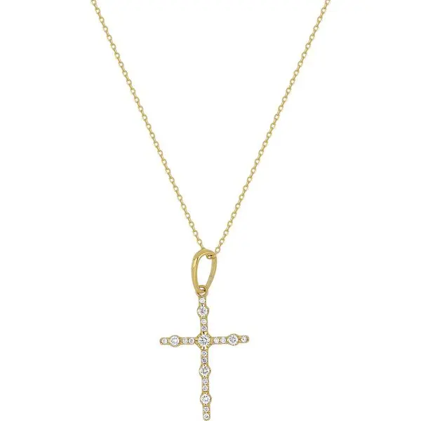 Bony Levy Solstice Diamond Cross Pendant - 18k Yellow Gold