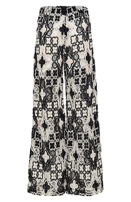 MAAJI Raisin Floral Crochet Cover-up Pants