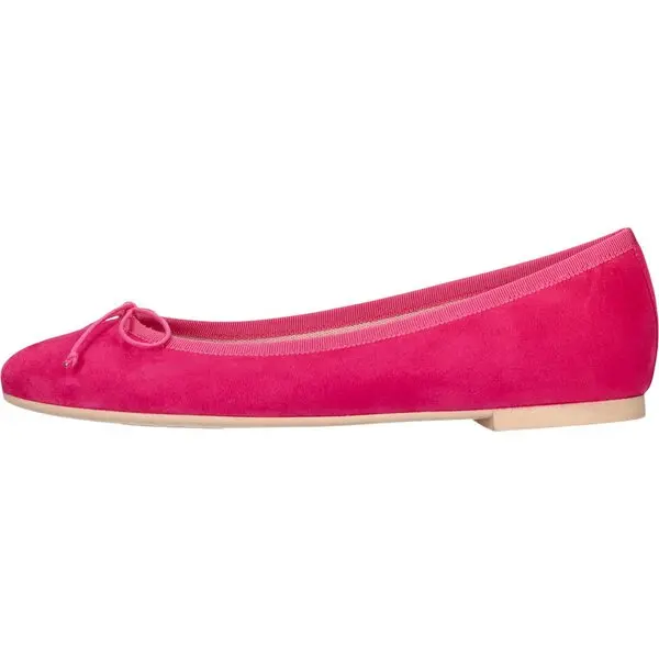 Pretty Ballerinas Round Toe Ballet Flat - Bright Pink