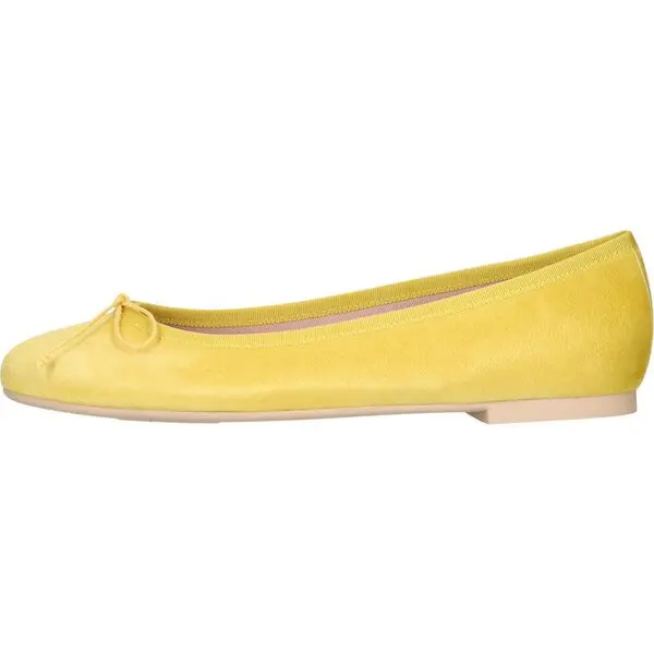 Pretty Ballerinas Round Toe Ballet Flat - Bright Yellow