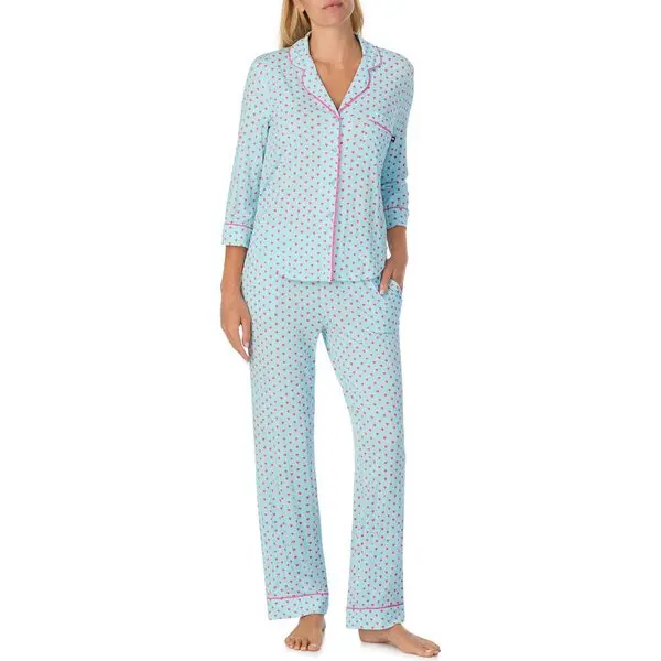Kate Spade New York Print Pajamas - Blue/pink