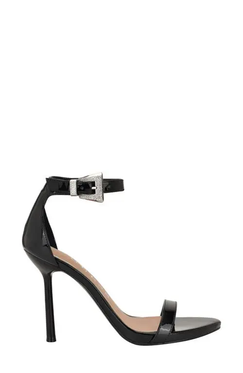 Guess Ankle Strap Stiletto Sandals - Black