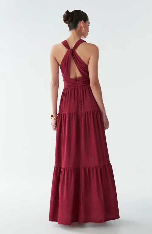 BWLDR Brooks Maxi Dress - Burgundy