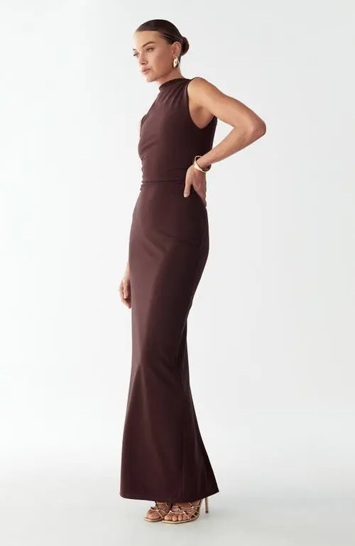 BWLDR Lana Maxi Dress - Chocolate